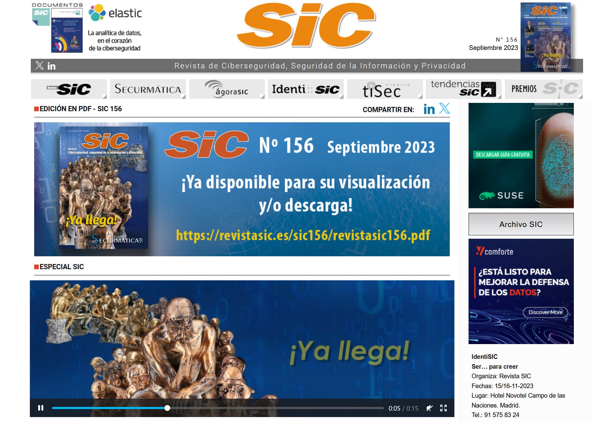 REVISTA SIC: Una interesante revista de Ciberseguridad gratuita con una mirada completa al mundo ...
